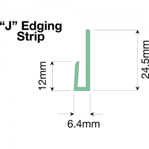 "J" Section Edging Strip | Saniclad