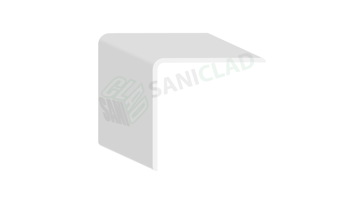 White Internal corner 50mm x 50mm | Saniclad